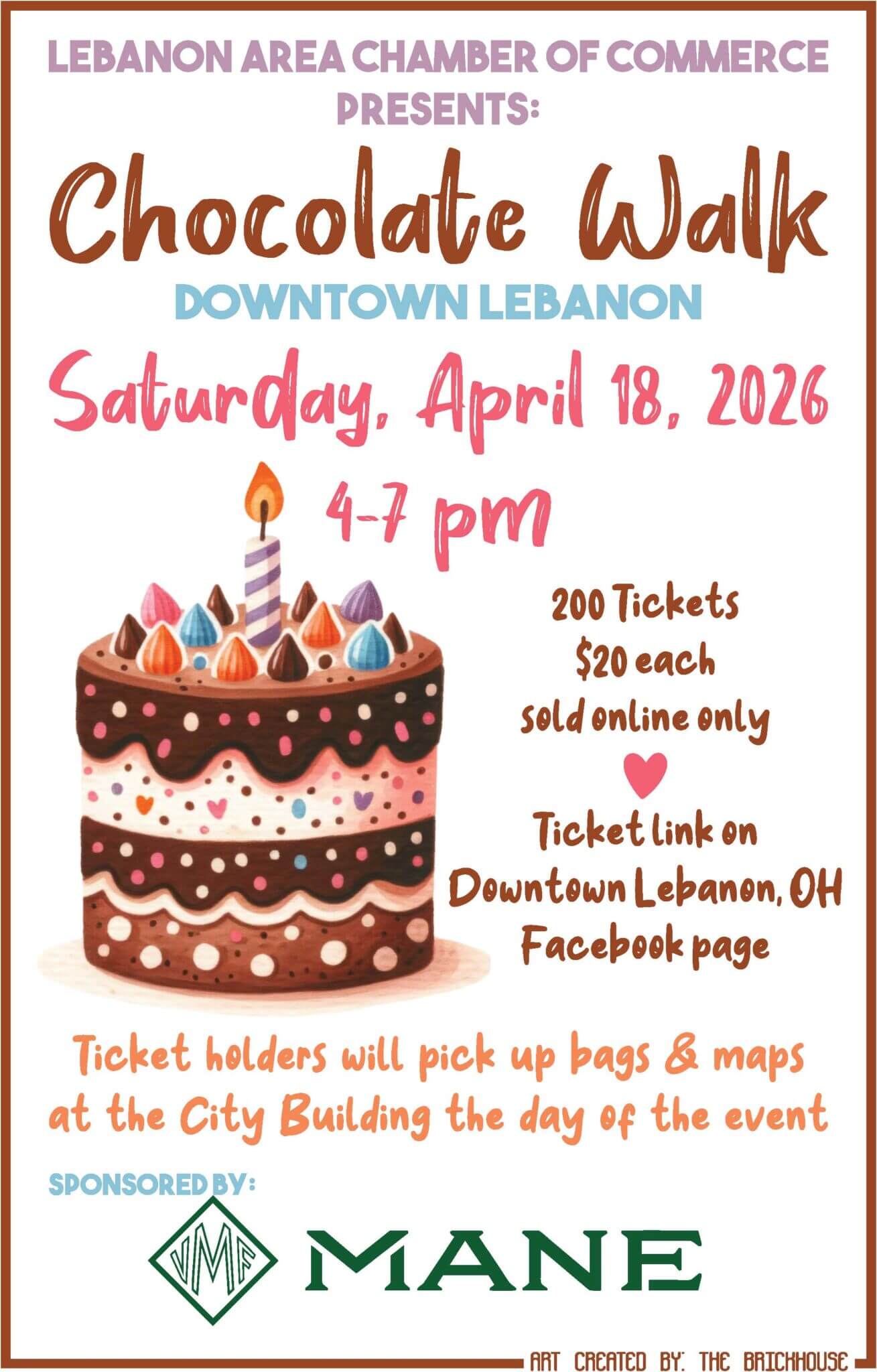 Chocolate Walk - Lebanon Area Chamber of Commerce